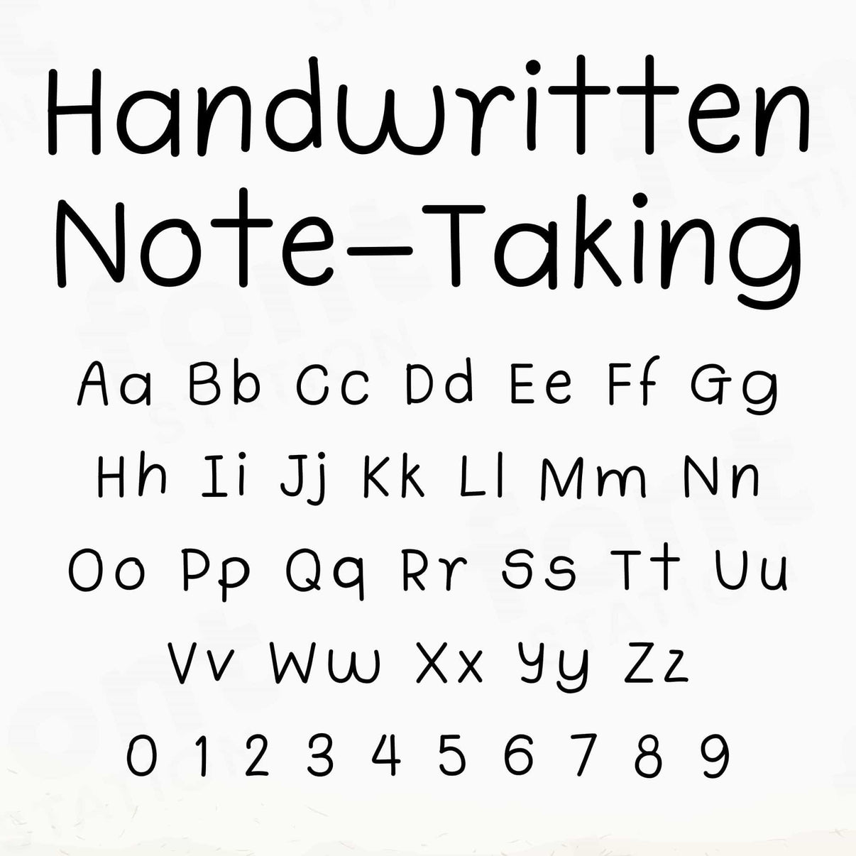 Handwritten Note Taking Font – FontStation