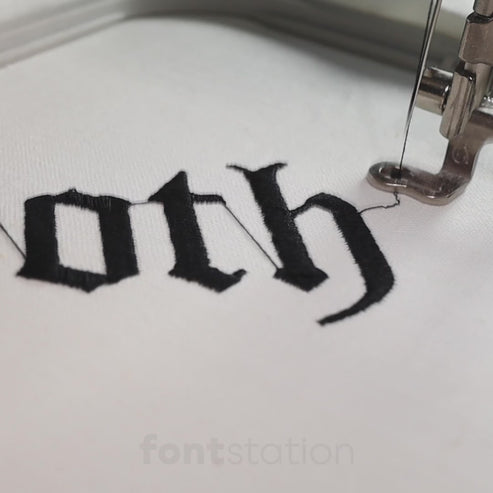 Old English Embroidery Font – FontStation
