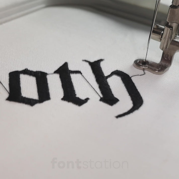 Old English Embroidery Font – FontStation